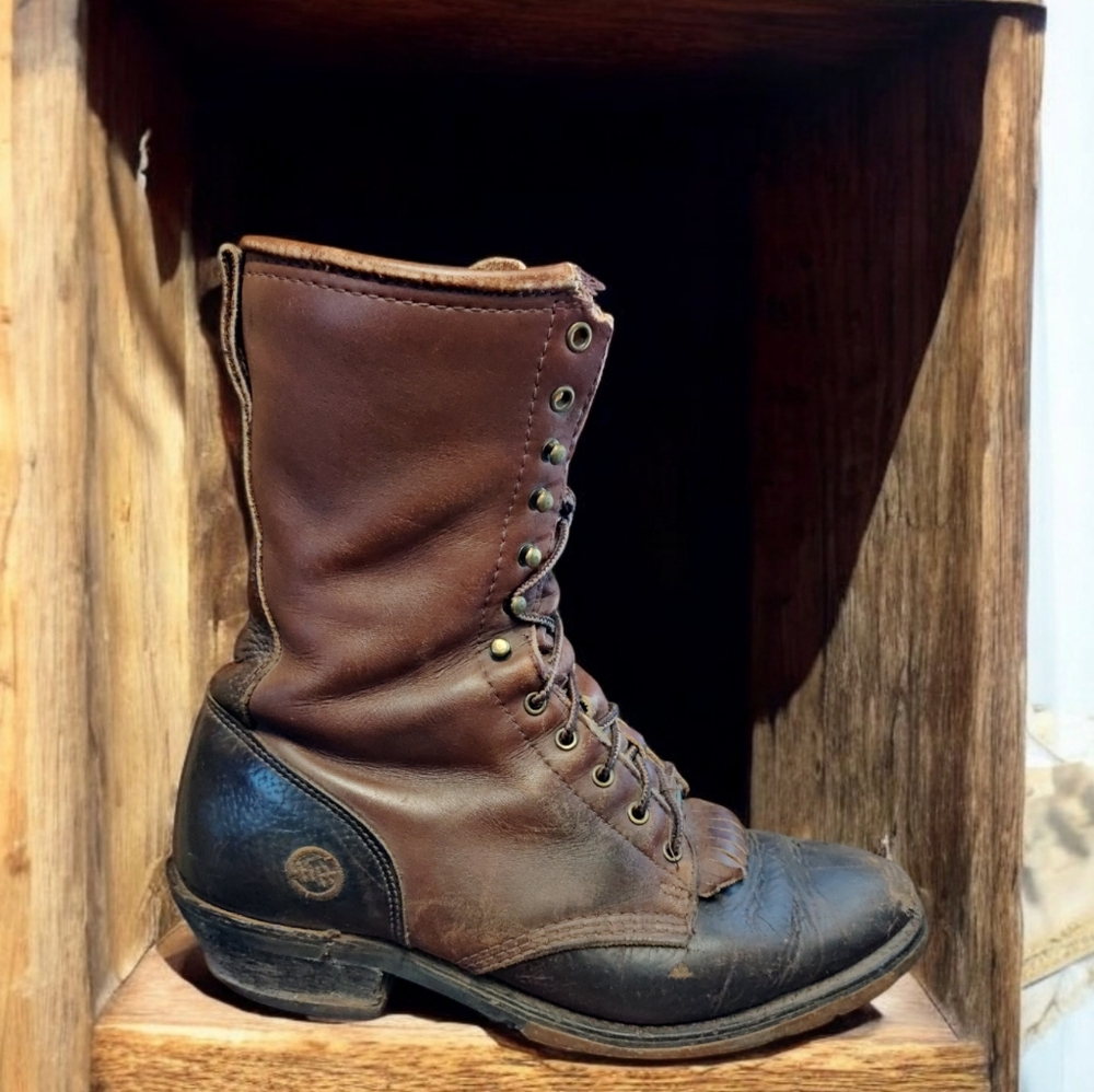 ** Amputee Double H Ag7 Packer Cowboy Boot Size 9.5 2… - Gem